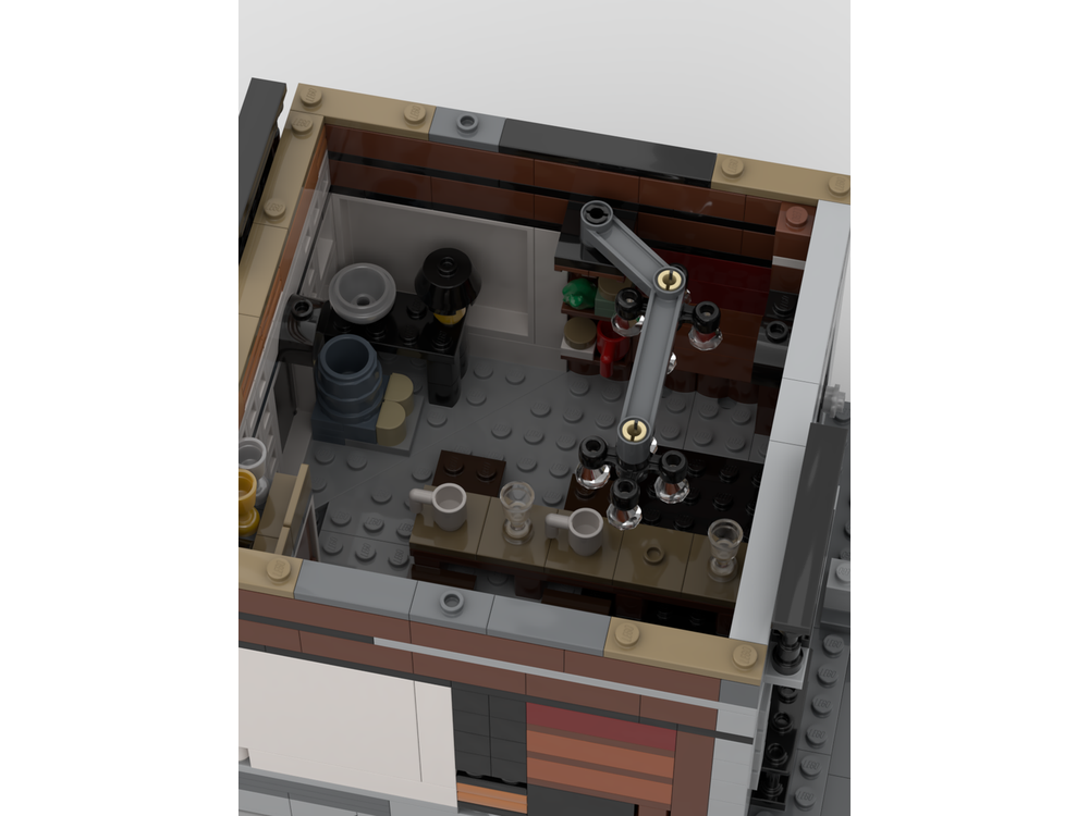 LEGO MOC Reversible Modular 12 Grimmauld Place by Noobricks | Rebrickable - Build with LEGO