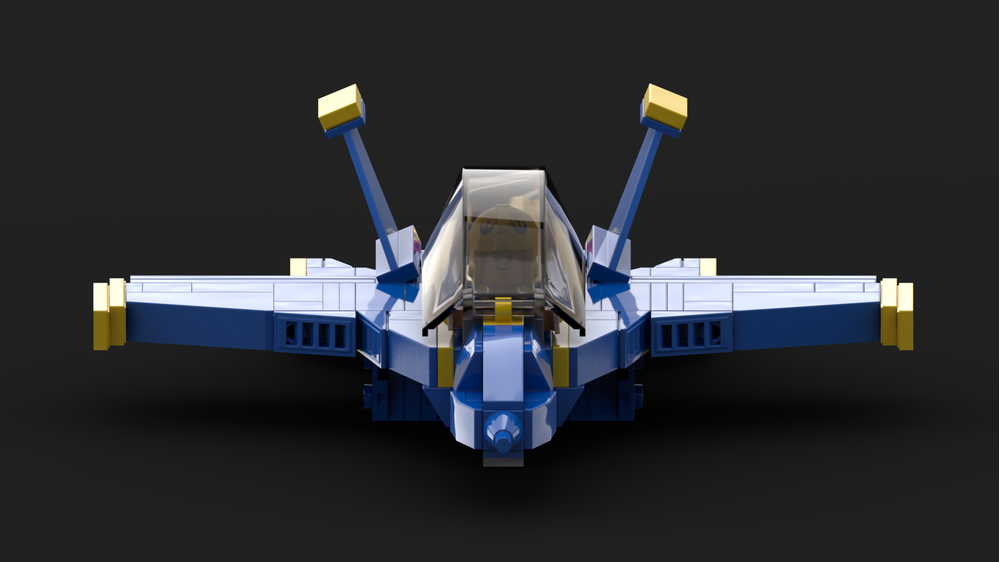 LEGO MOC F-18 Blue Angel demo team CHibi jet by legomania_josh ...