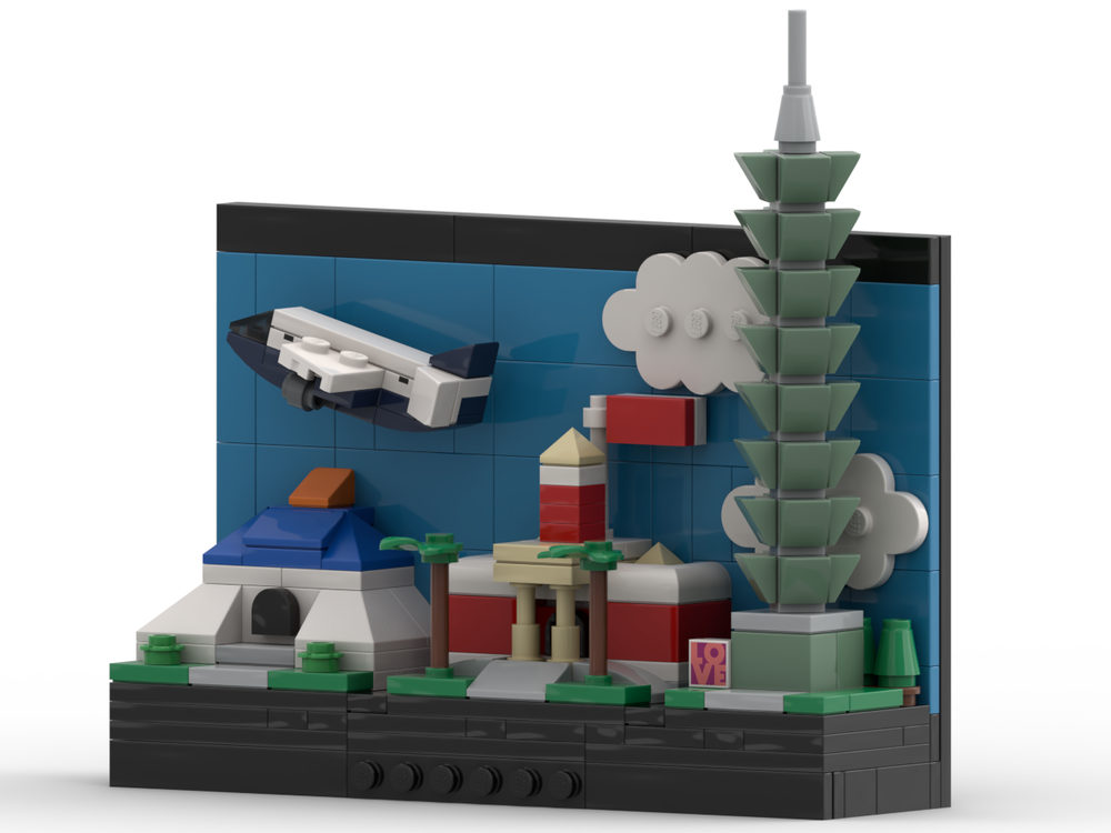 LEGO MOC Taiwan postcard by ed.w.lego | Rebrickable - Build with LEGO