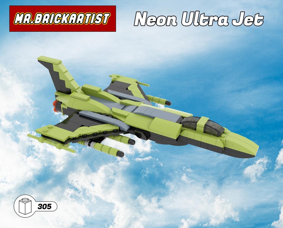 LEGO MOC Neon Ultra Jet by MrBrickArtist | Rebrickable - Build with LEGO