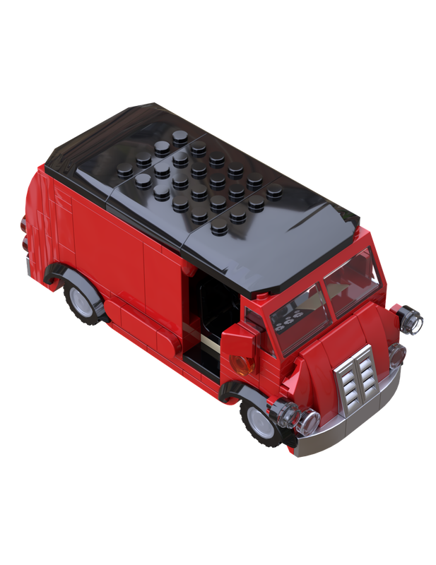 LEGO MOC Vintage Era Art Deco Post Van by KernowBrix | Rebrickable ...