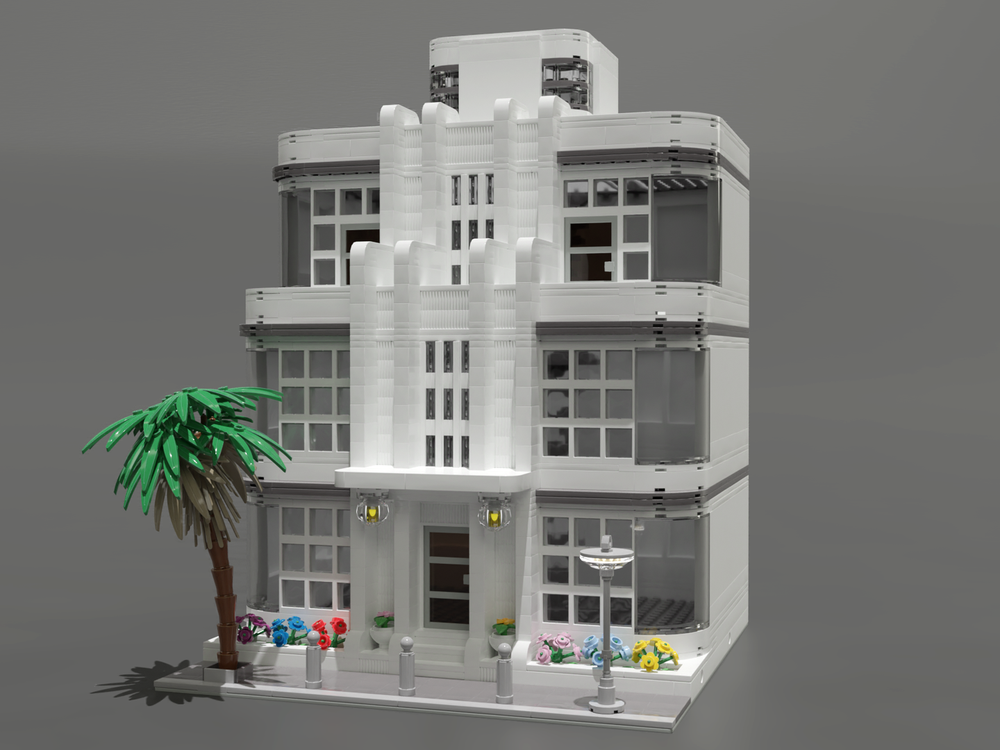 LEGO MOC Streamline Moderne by Dongeraldo | Rebrickable - Build with LEGO