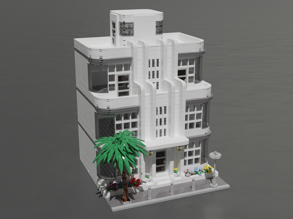 Lego Moc Streamline Moderne By Dongeraldo Rebrickable Build With Lego