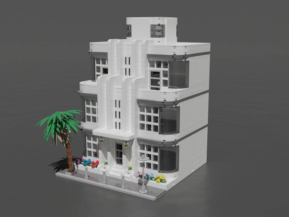 Lego Moc Streamline Moderne By Dongeraldo Rebrickable Build With Lego