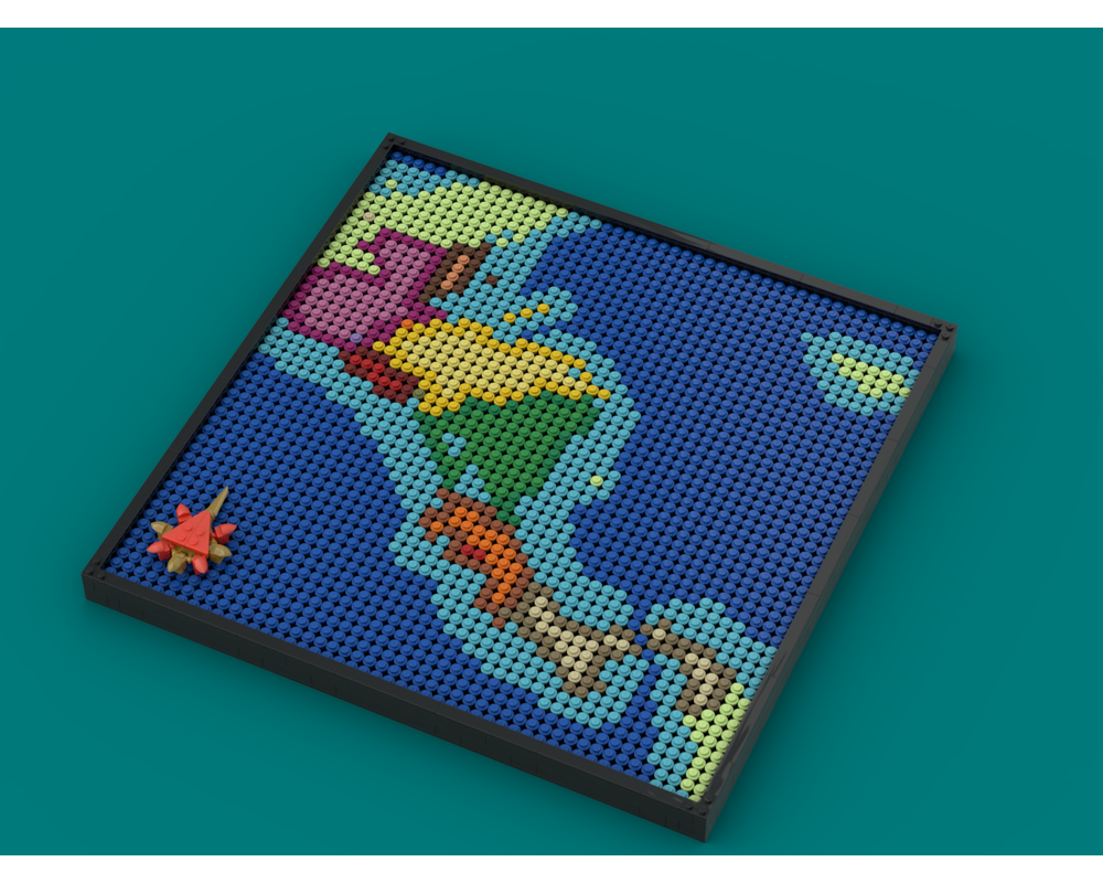 LEGO MOC Central America Map by hrodas | Rebrickable - Build with LEGO