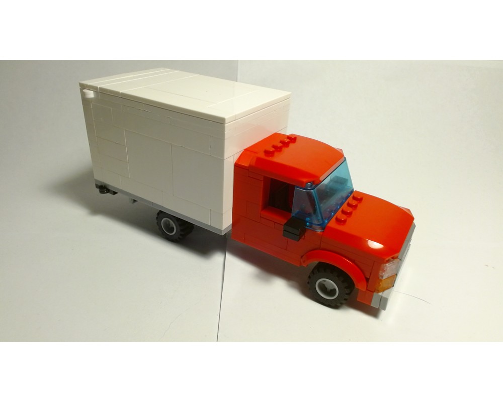 Lego Moc Box Truck Application By Farmyfrank10 Rebrickable Build