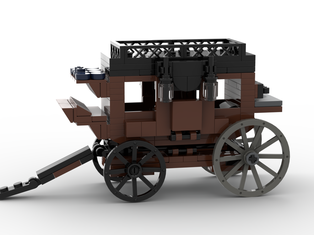 LEGO MOC Western Stagecoach by Cascadia Bricks | Rebrickable - Build ...