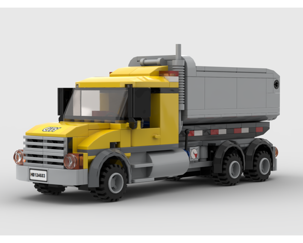Lego Moc Construction Dump Truck By Haulingbricks Rebrickable Build