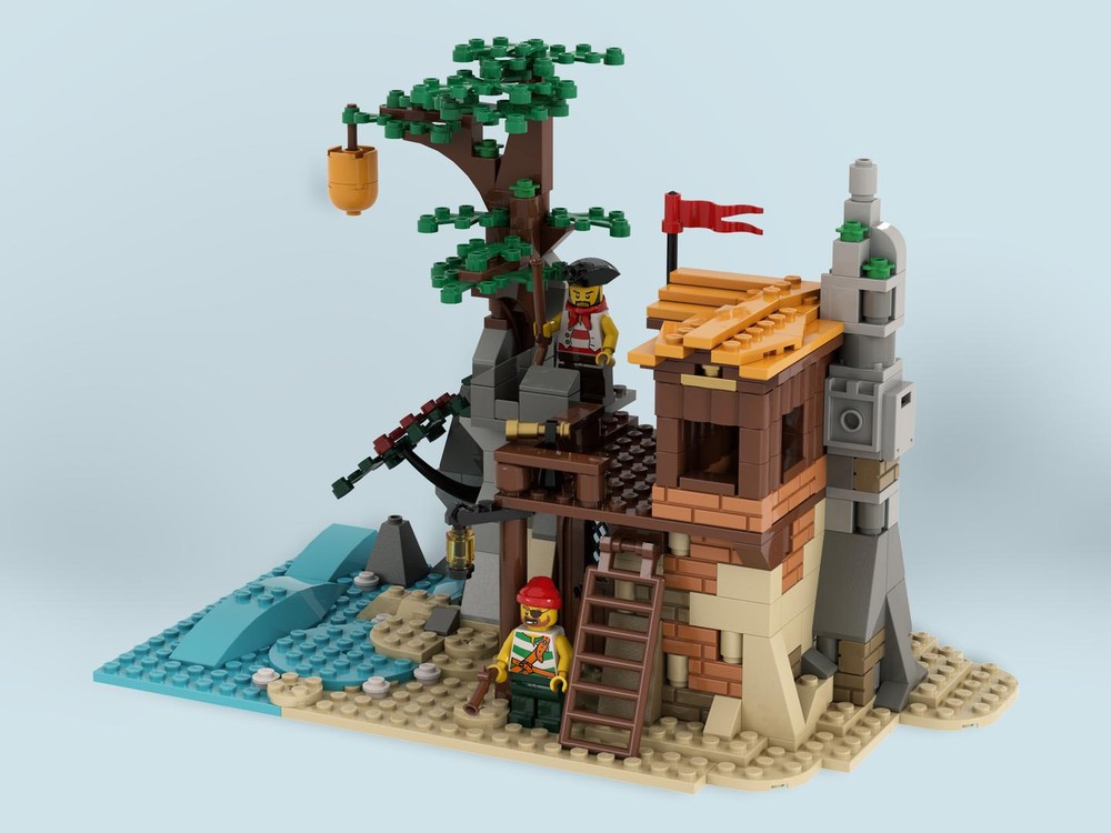 Lego Moc Pirate Island By Brick98989 Rebrickable Build With Lego