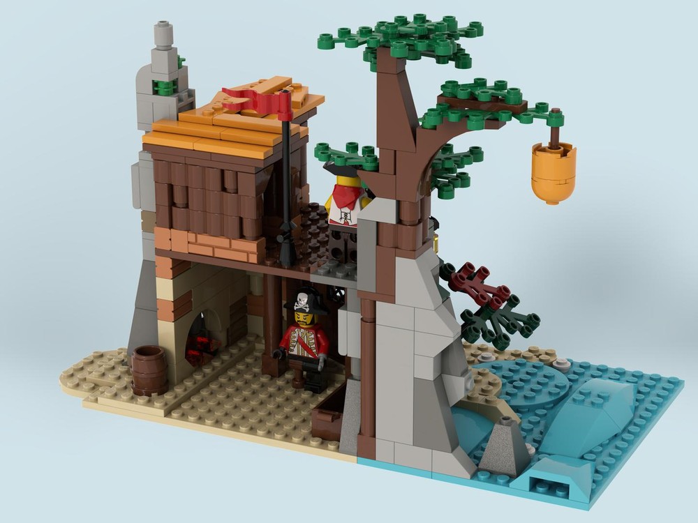 Lego Moc Pirate Island By Brick98989 Rebrickable Build With Lego