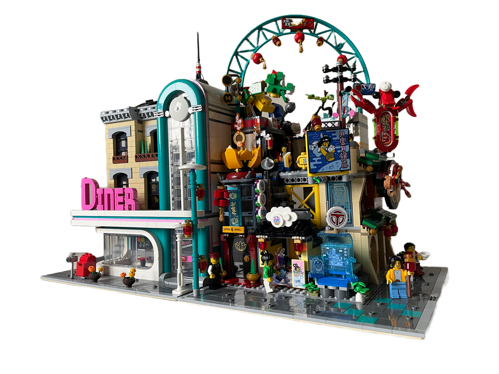 LEGO MOC 80036 City of Lanterns Corner Alternate Build by re-bricked ...