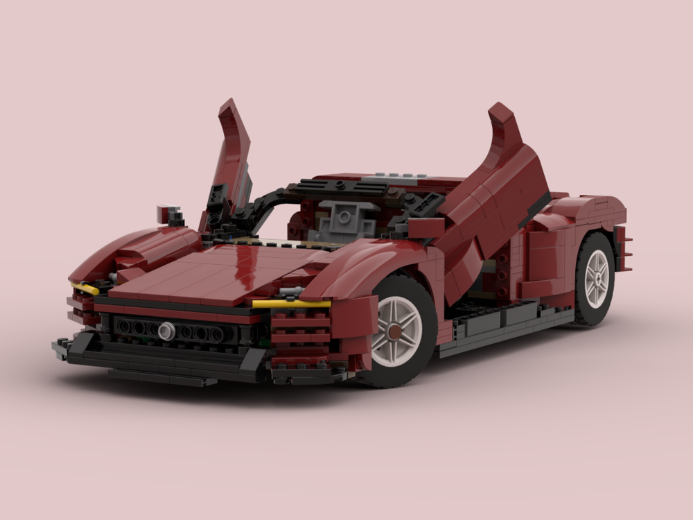 Lego Moc Ferrari Daytona Sp3 By Creationcaravan Brad Barber