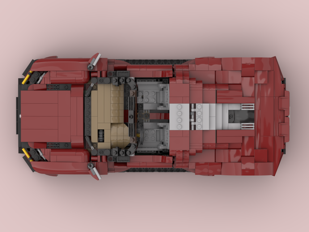 Lego Moc Ferrari Daytona Sp3 By Creationcaravan Brad Barber