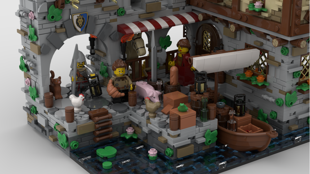Lego Moc Medieval Harbor By Jk Brick Rebrickable Build With Lego
