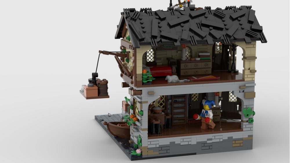 Lego Moc Medieval Harbor By Jk Brick Rebrickable Build With Lego