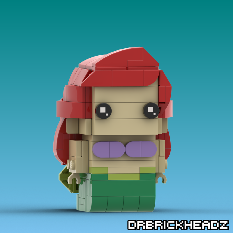 LEGO MOC Ariel (The Little Mermaid 1989) Custom Brickheadz by ...