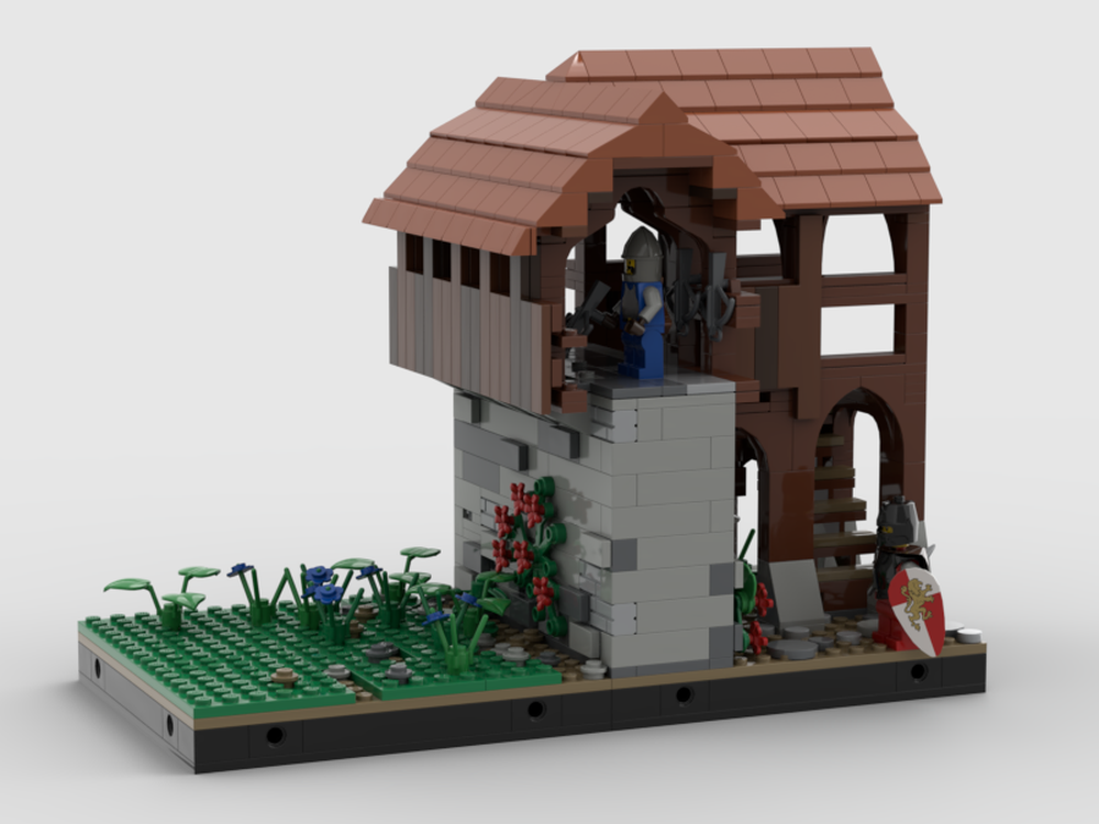 LEGO MOC City wall staircase by Fips380 | Rebrickable - Build with LEGO