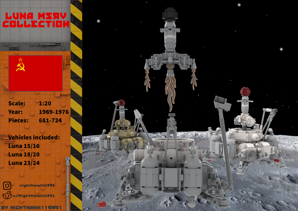LEGO MOC Luna MSRV Collection 1:20 (Soviet Moon Sample Mission) by ...