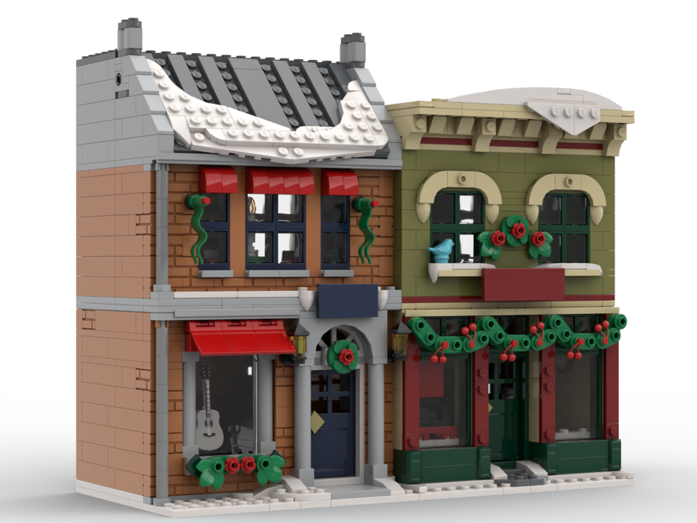 LEGO MOC Modular Holiday Main Street by Brick Artisan | Rebrickable ...