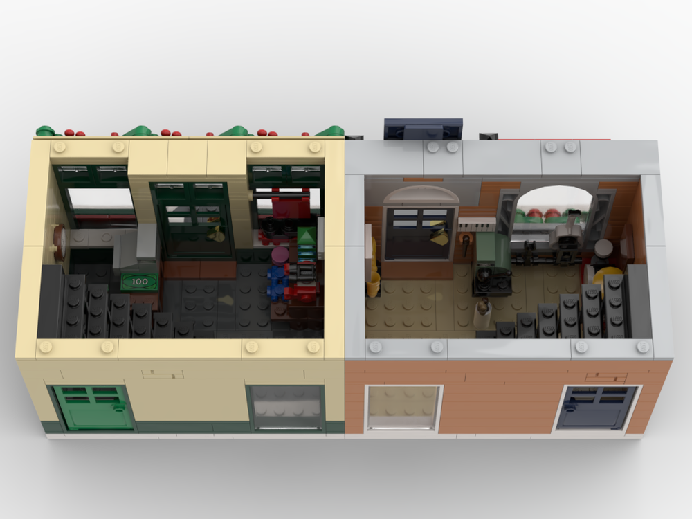 Lego Moc Modular Holiday Main Street By Brick Artisan Rebrickable