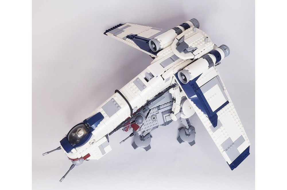 Lego Moc Republic Dropship V2 Works With 2008 2013 And 2022 At Tes
