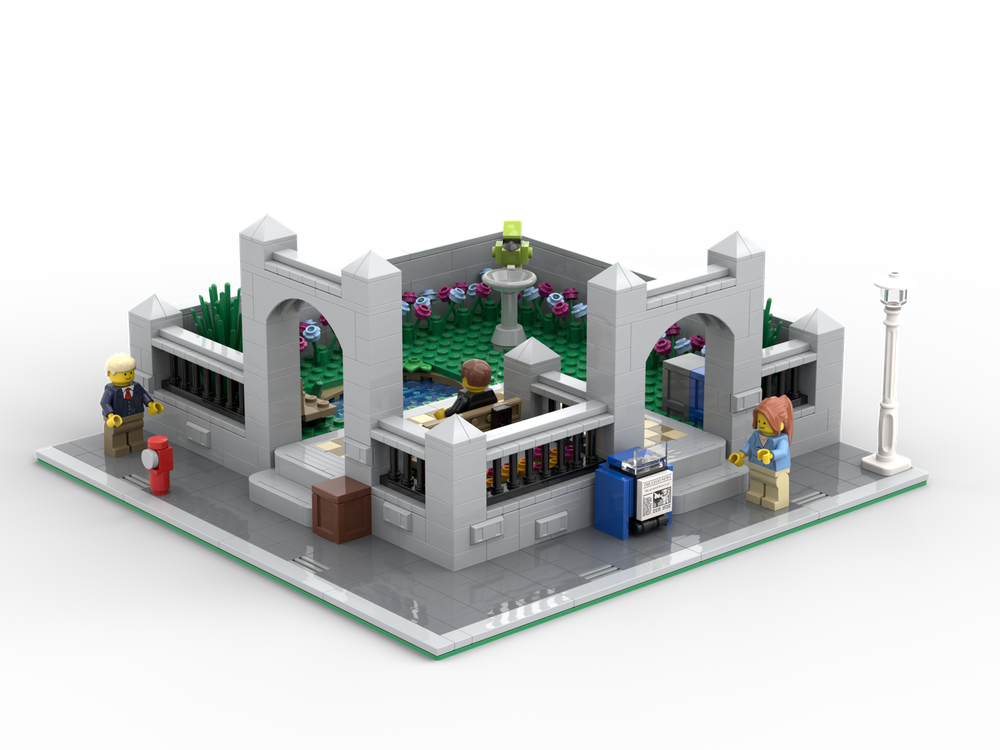 Lego Moc City Park By Turtle Time Bricks Rebrickable Build With Lego