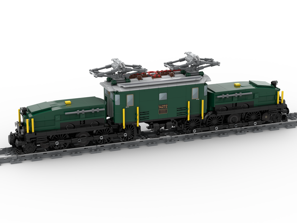 LEGO MOC Swiss Electric Locomotive "Crocodile" (version 2) by langemat ...