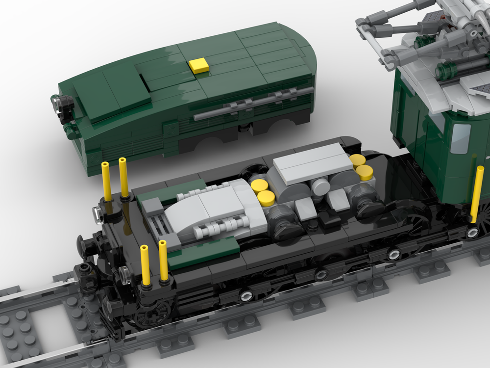 Lego Moc Swiss Electric Locomotive Crocodile Version 2 By Langemat