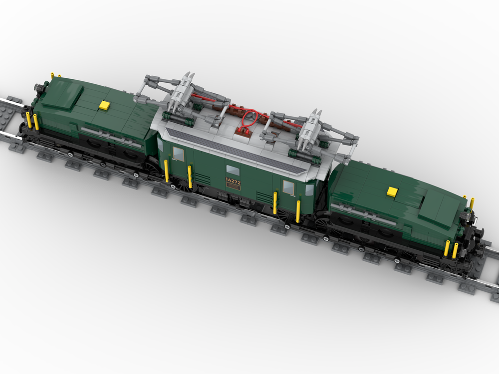 Lego Moc Swiss Electric Locomotive Crocodile Version 2 By Langemat