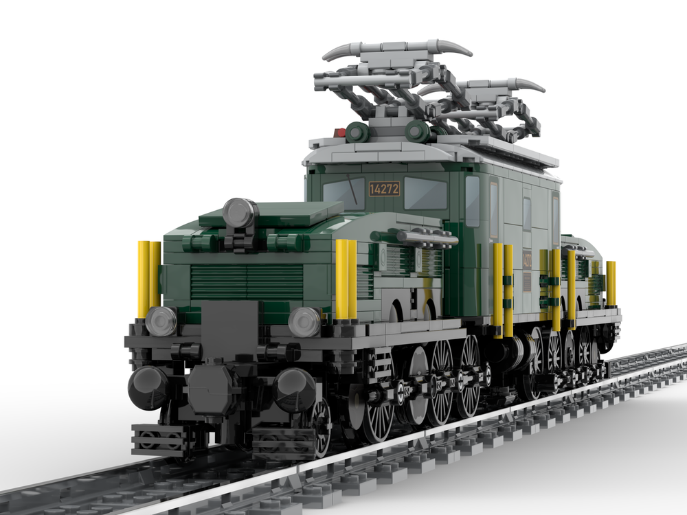 Lego Moc Swiss Electric Locomotive Crocodile Version 2 By Langemat
