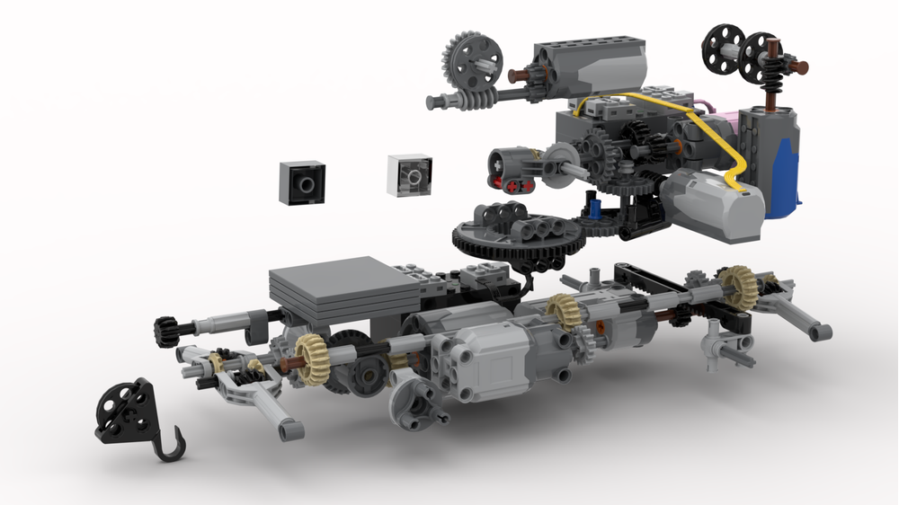 Lego Moc Red Crane Liebherr Inspired 4x2x2 By Loneslegocreations