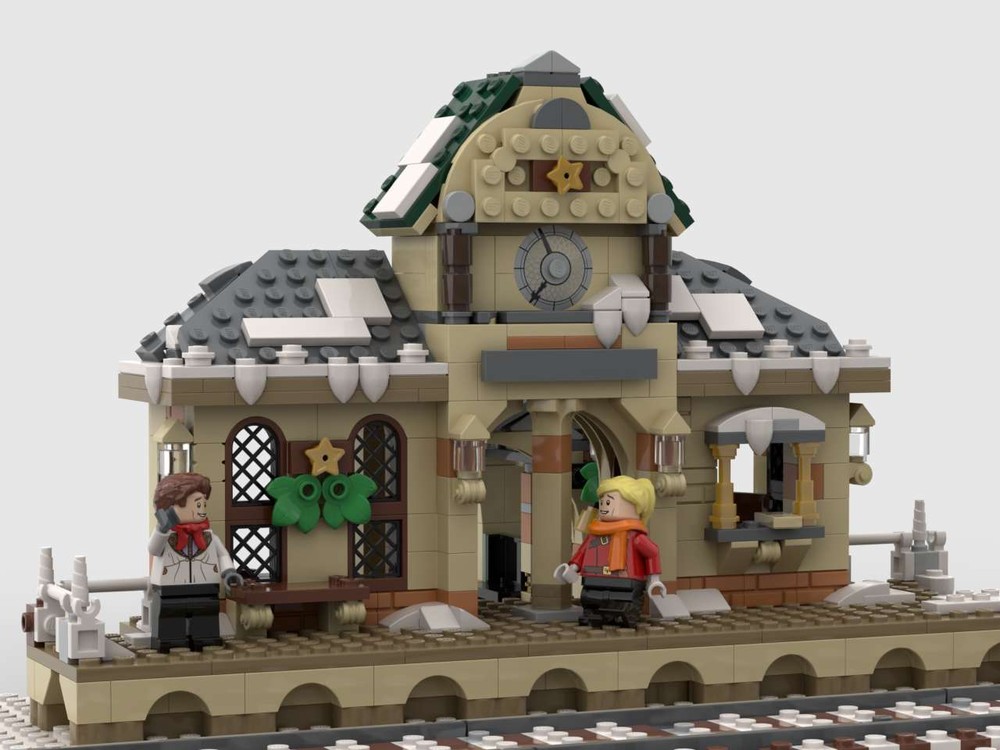 Lego Moc Little Winter Station By Littlethomas Rebrickable Build