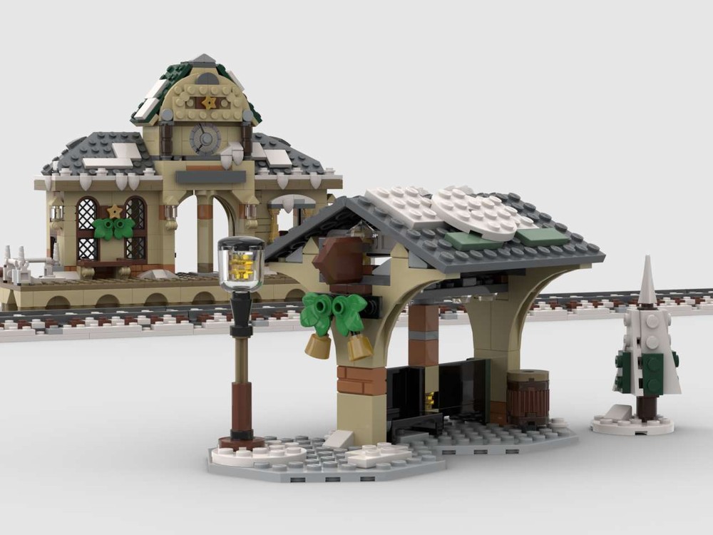 LEGO MOC Little Winter Station by Little_Thomas | Rebrickable - Build ...