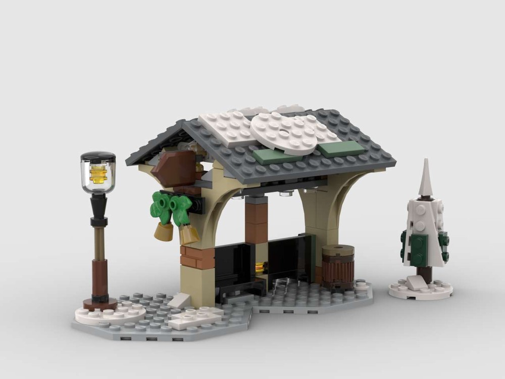 Lego Moc Little Winter Station By Littlethomas Rebrickable Build