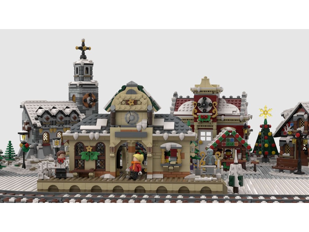 Lego Moc Little Winter Station By Littlethomas Rebrickable Build
