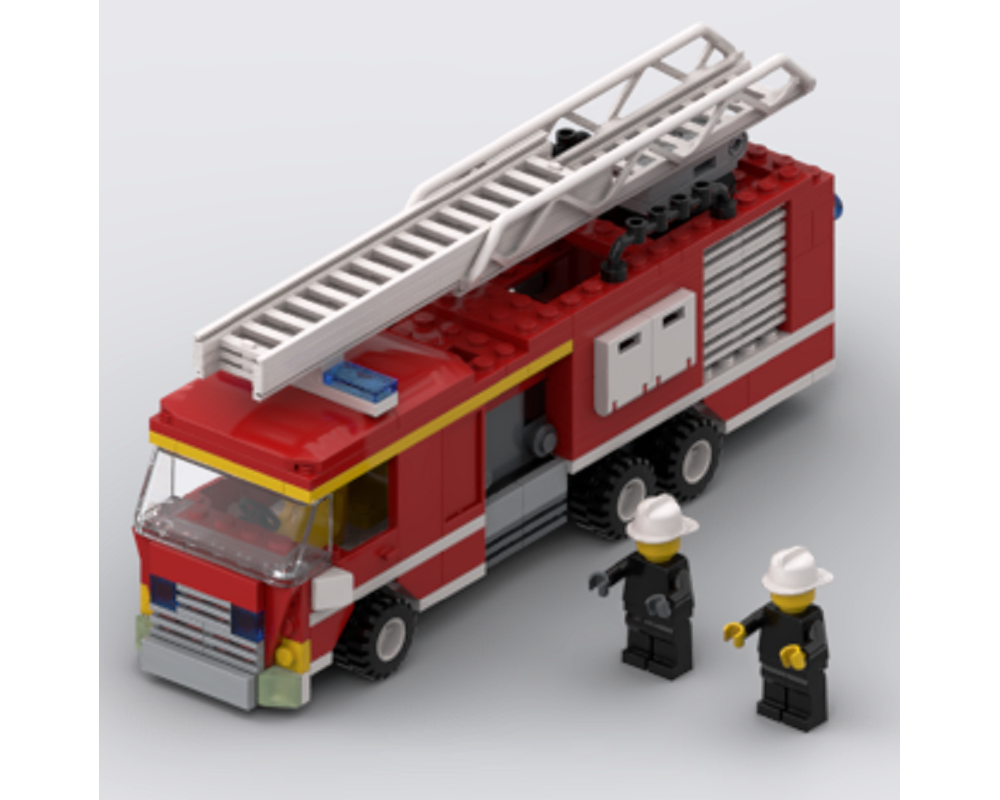 LEGO MOC (x) - FIRE TRUCK WITH SCALE by vchianea | Rebrickable - Build ...