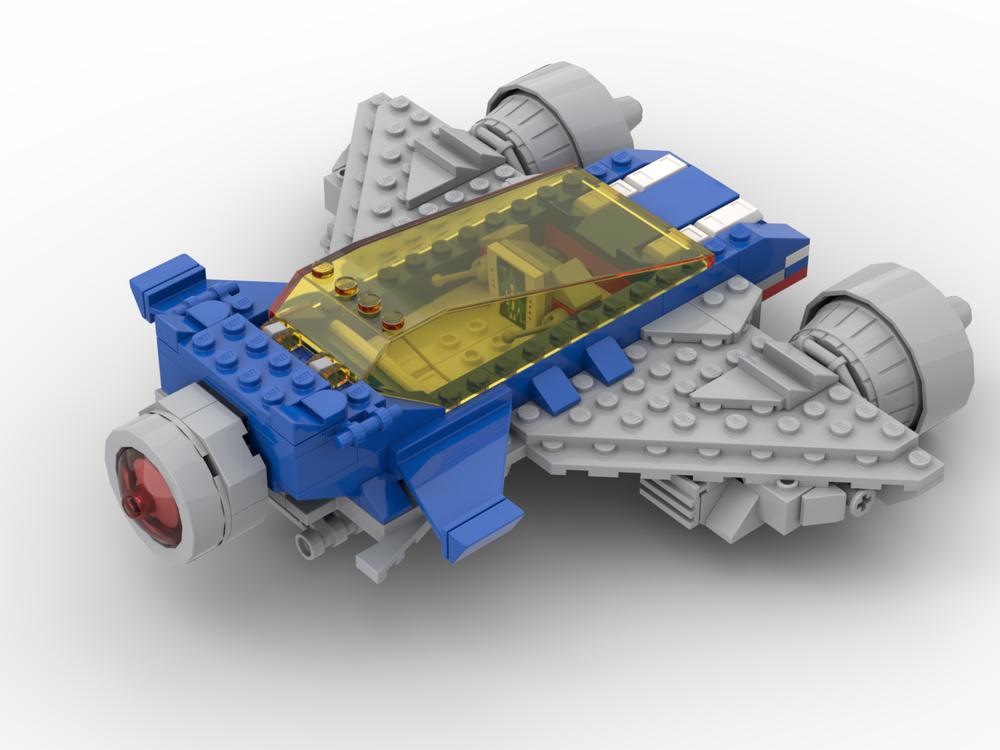 LEGO MOC Twin Engine Space Scamper (alternative, with Galaxy Cruiser ...