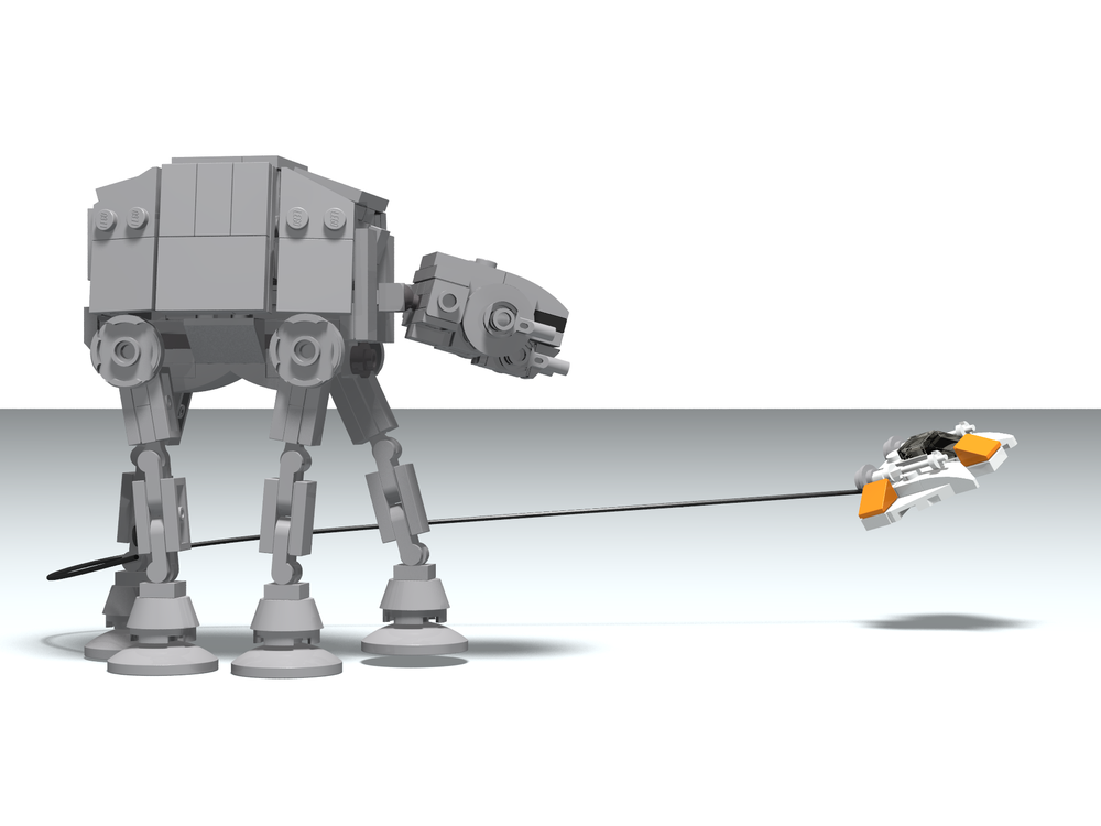 Lego Moc Micro T 47 Airspeeder Snowspeeder By Ckakka2 Rebrickable