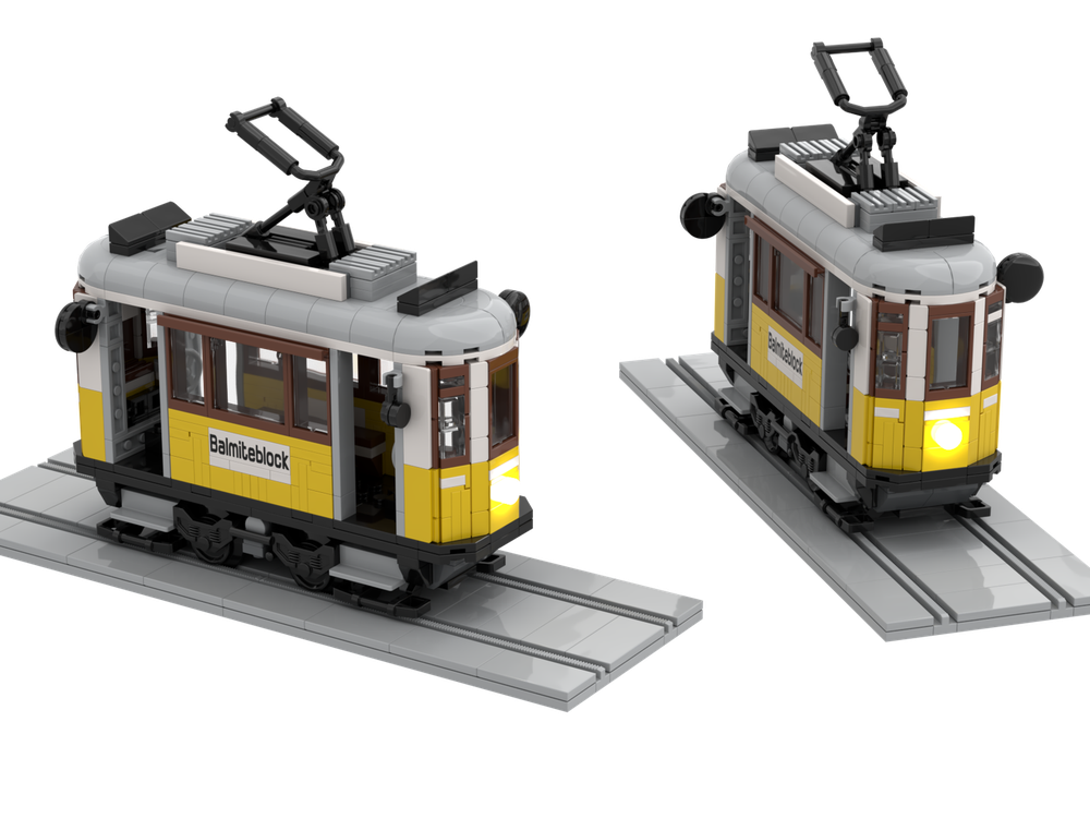 Lego Moc Theme Park Tram By Balmiteblock Rebrickable Build With Lego