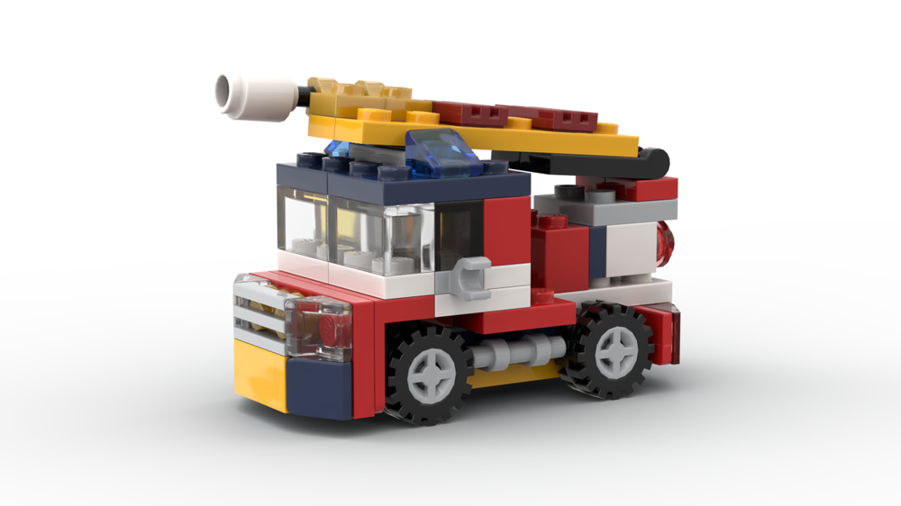 LEGO MOC 11014 Fire truck by Lenarex | Rebrickable - Build with LEGO
