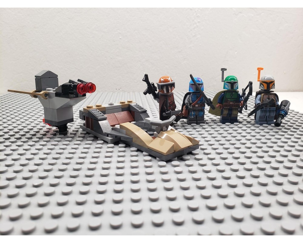 Lego Moc Mandalorian Speeder With Detachable Hovering Gun By Jlherbst77