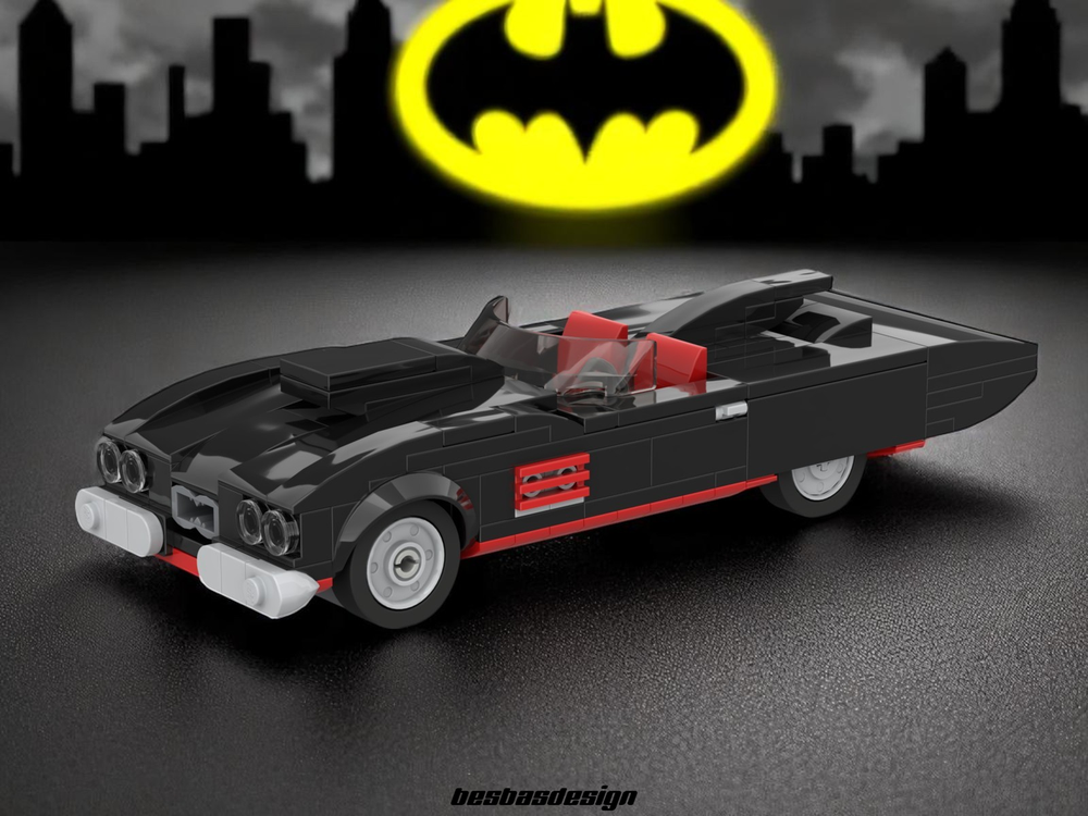 LEGO MOC Vintage Batmobile by besbasdesign | Rebrickable - Build with LEGO