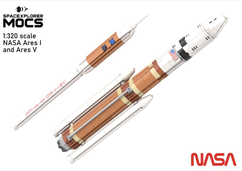 LEGO MOC 1:320 NASA Ares Rockets by SpaceXplorer MOCs | Rebrickable ...