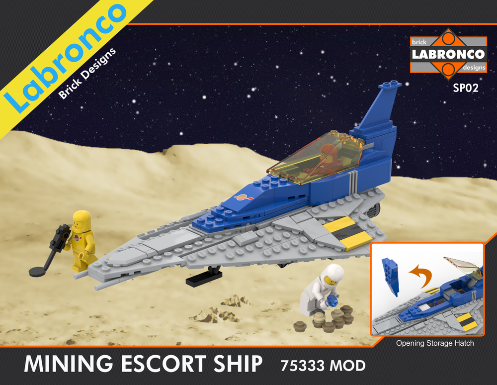 LEGO MOC SP02 - Mining Escort Ship by Labronco Brick Designs ...