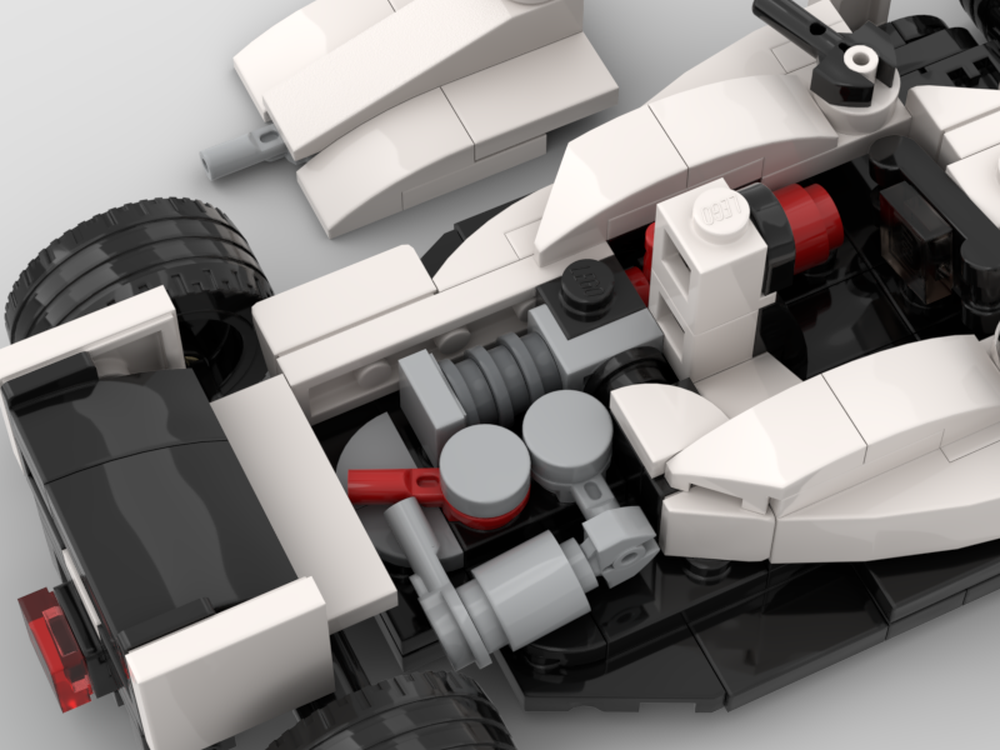 LEGO MOC Custom open wheel racer (Gulf) by Mybrickcars | Rebrickable ...