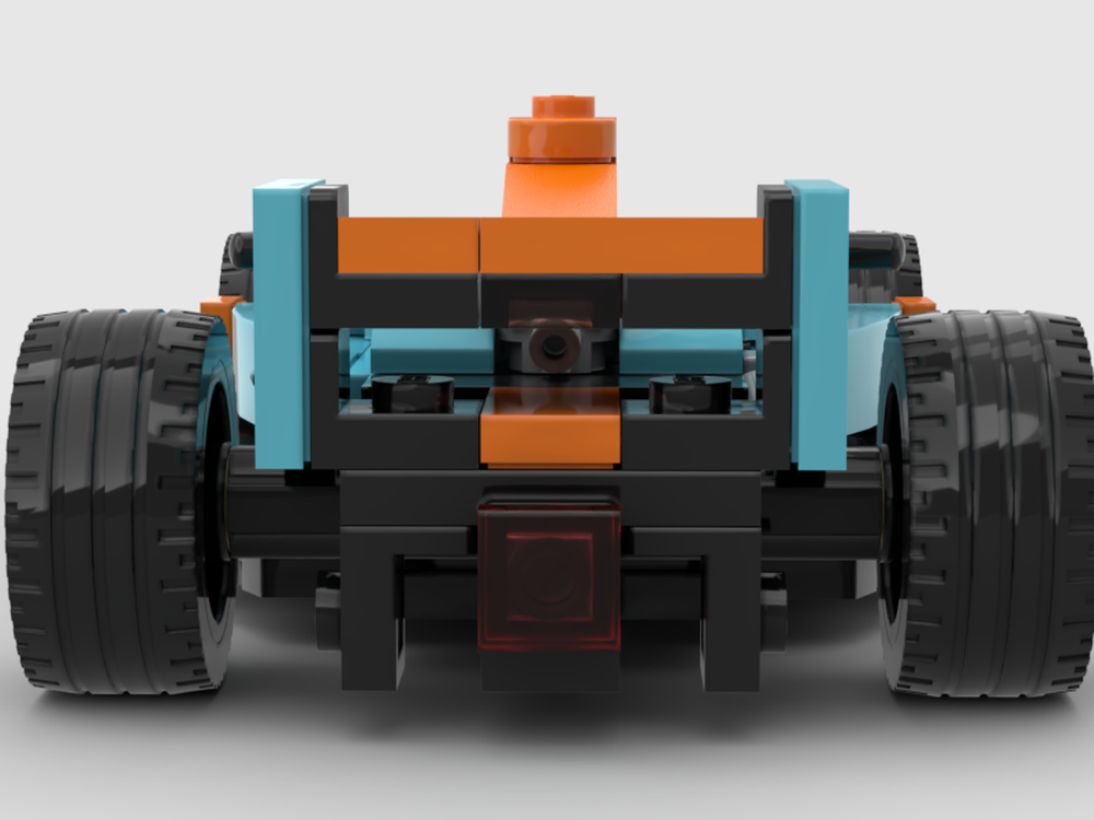 LEGO MOC Custom open wheel racer (Gulf) by Mybrickcars | Rebrickable ...
