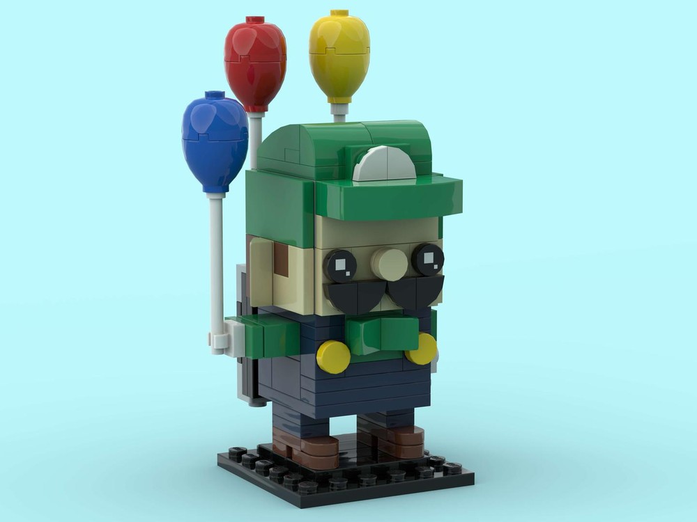 LEGO MOC Luigi (Balloon Edition) by Puremadness | Rebrickable - Build ...