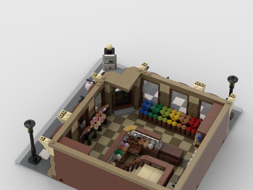 Lego Moc Modular Old Candy Shop By Gabizon Rebrickable Build With Lego