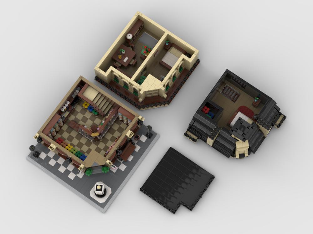 LEGO MOC Modular Old Candy Shop by gabizon | Rebrickable - Build with LEGO