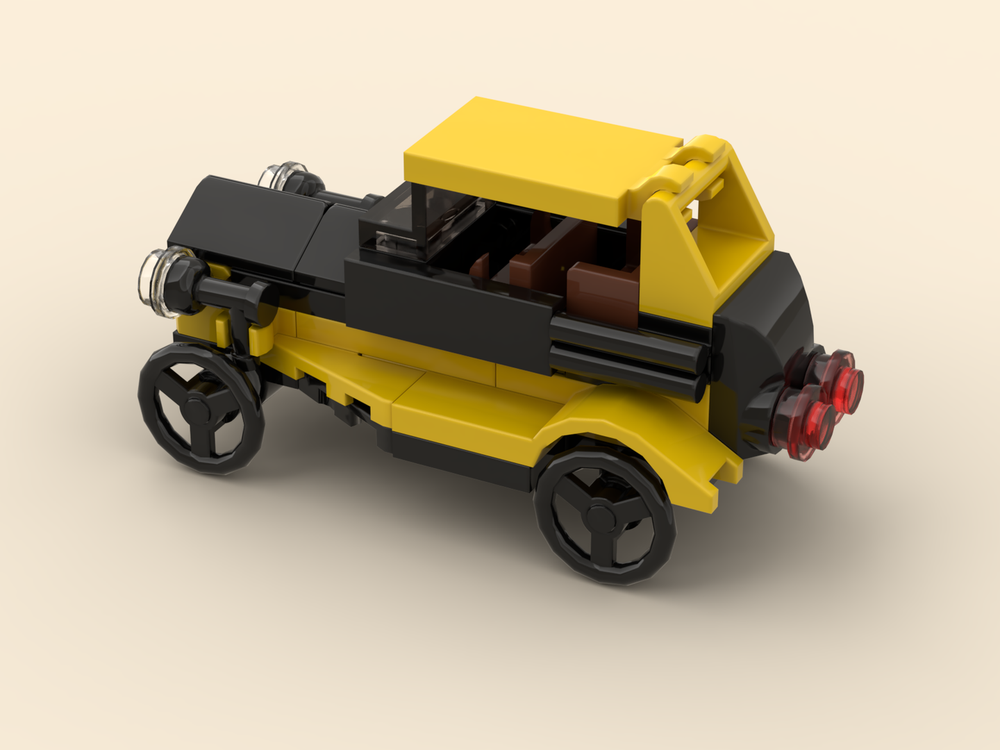 Lego Moc Mini Classic Police Car By Aquir Rebrickable Build With Lego